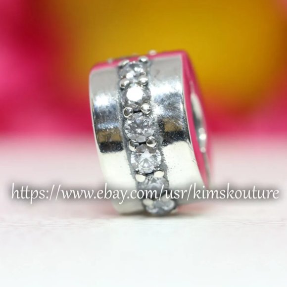 Pandora | Jewelry | Pandora Clear Sparkling Row Clip Charm 79972cz ...